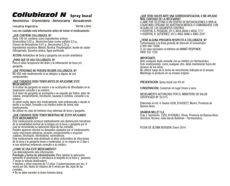 Collubiazol | PDF | Medicamentos con receta | Enfermedades y trastornos