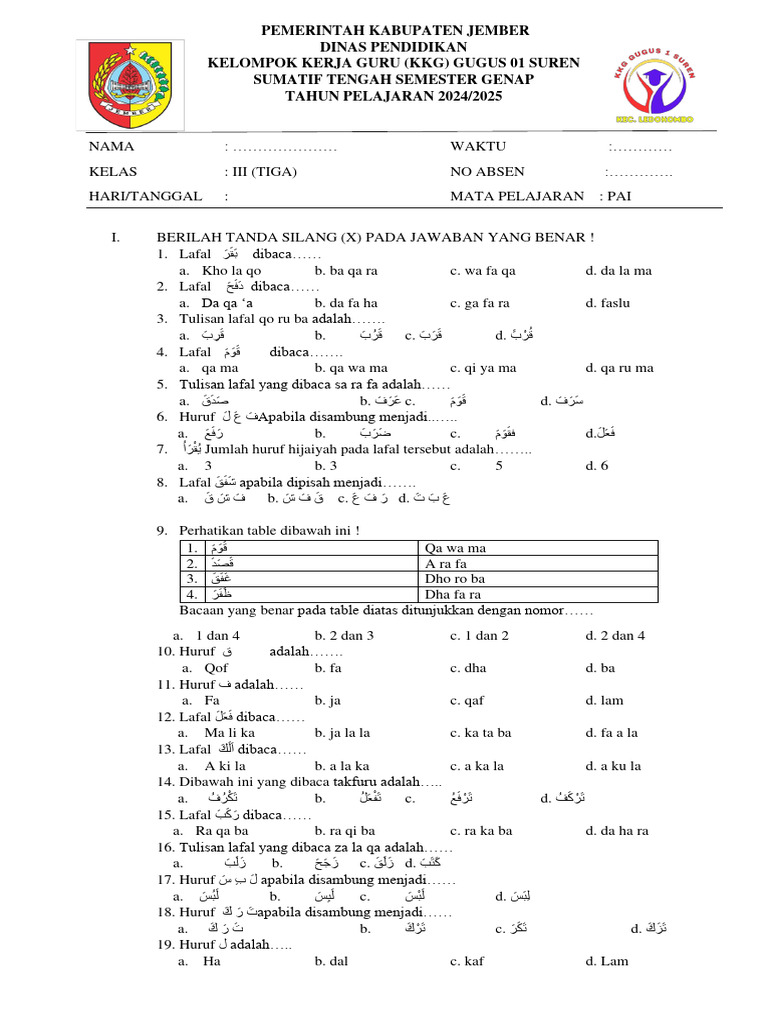 3 Sts Bta Kelas 3 Pdf