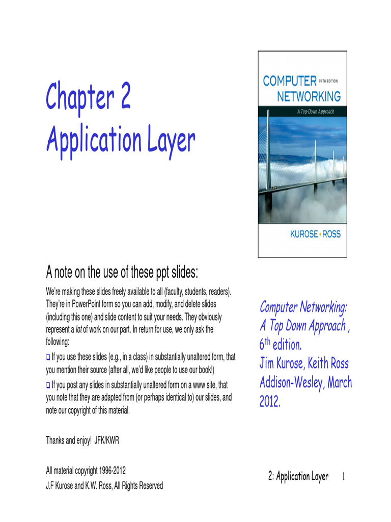 Intro CN Ch02 Class | PDF | Http Cookie | Networking