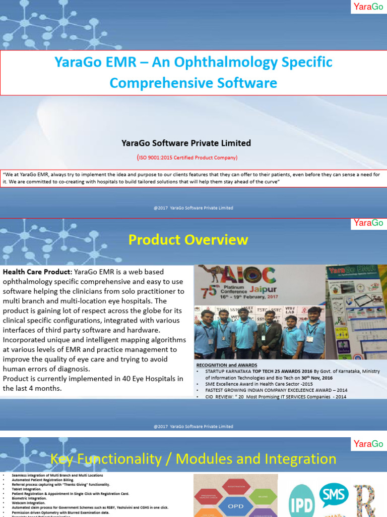 Ophthalmology EMR for Eye Clinics | PDF | Electronic Health Record ...