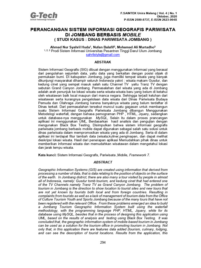 Perancangan Sistem Informasi Geografis P C2f59ec6 | PDF