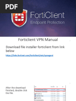 FortiClient Installation and Setup Guide | PDF | Virtual Private Network | Icon (Computing)