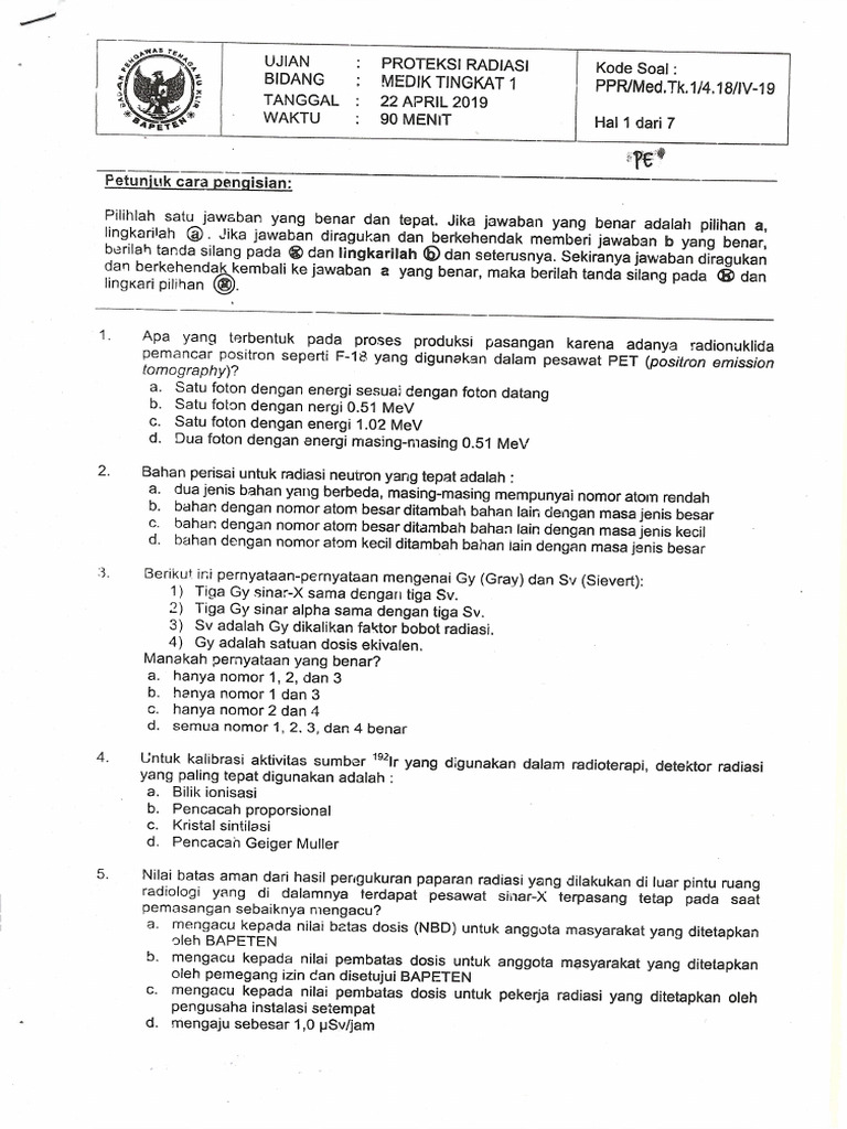 Soal PPR 1 Medik 2019 | PDF