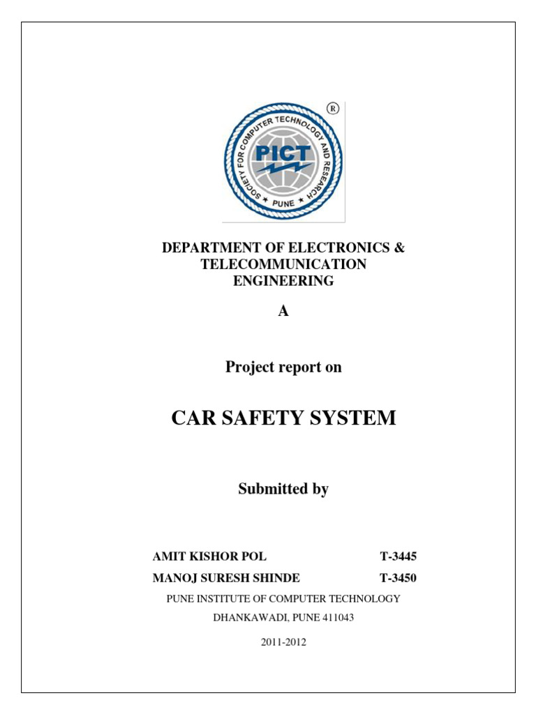 a-project-report-on-car-safety-system_compress | PDF | Rectifier | Power Supply