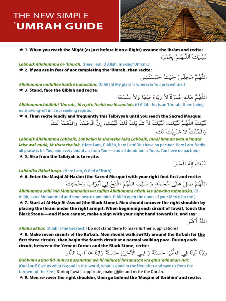 New Simple Umrah Guide 2023 | PDF | Abrahamic Religions | Semitic Words And Phrases