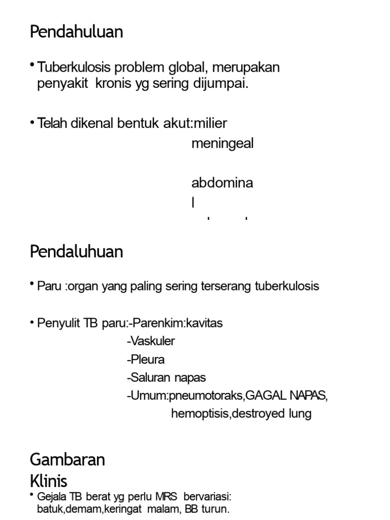 Respiratory Failure in Pulmonary Tuberculosis DR - Daniel | PDF