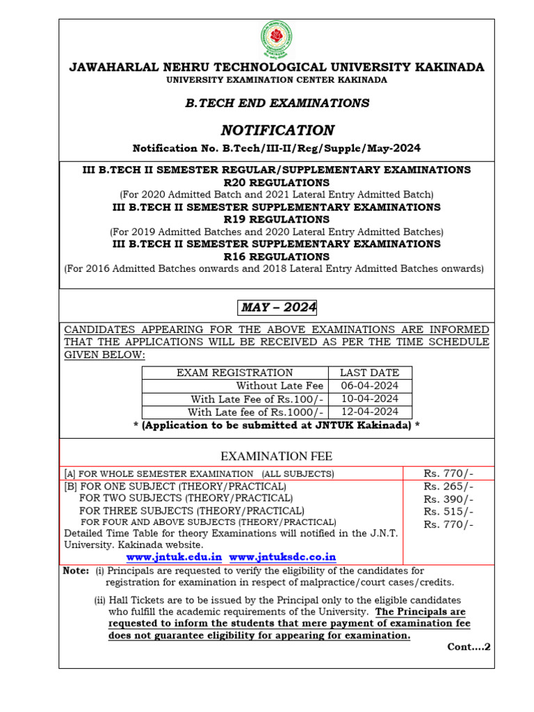 III B.Tech II Sem RegSupply May-2024 | PDF