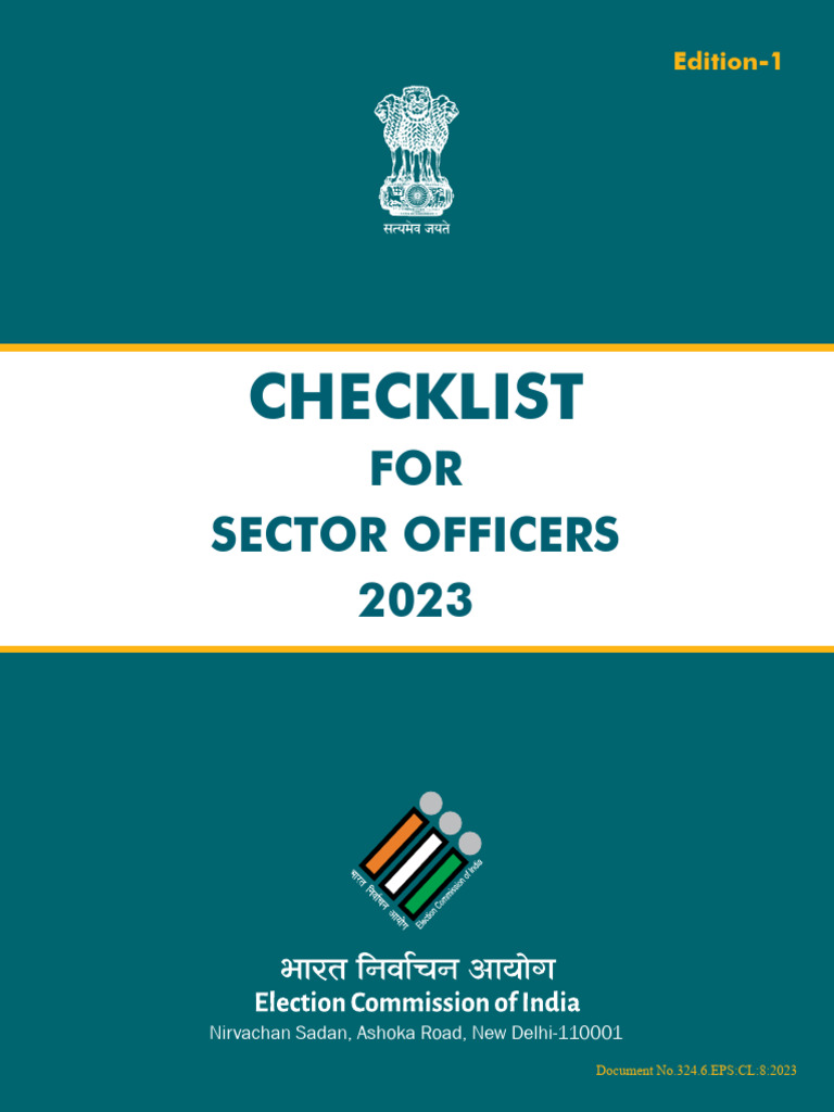 Checklist of SO | PDF | Electronic Voting | Elections