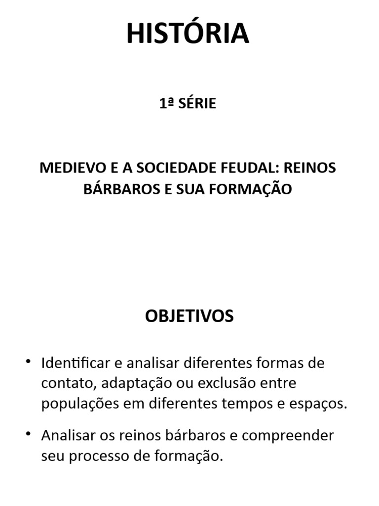 Formação dos Reinos Bárbaros | PDF | Povos germânicos | Idade Média