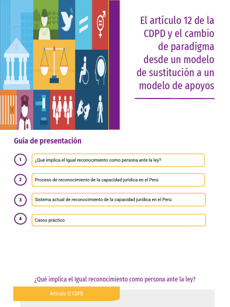 Sesión 1 - El Artículo 12 de La CDPD y El Cambio de Paradigma | PDF