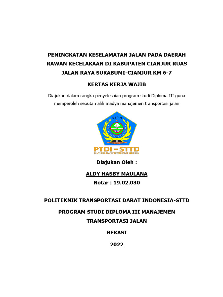 Aldy Hasby Maulana - 1902030 - MTJ 3.16 - KKW Peningkatan Keselamatan ...