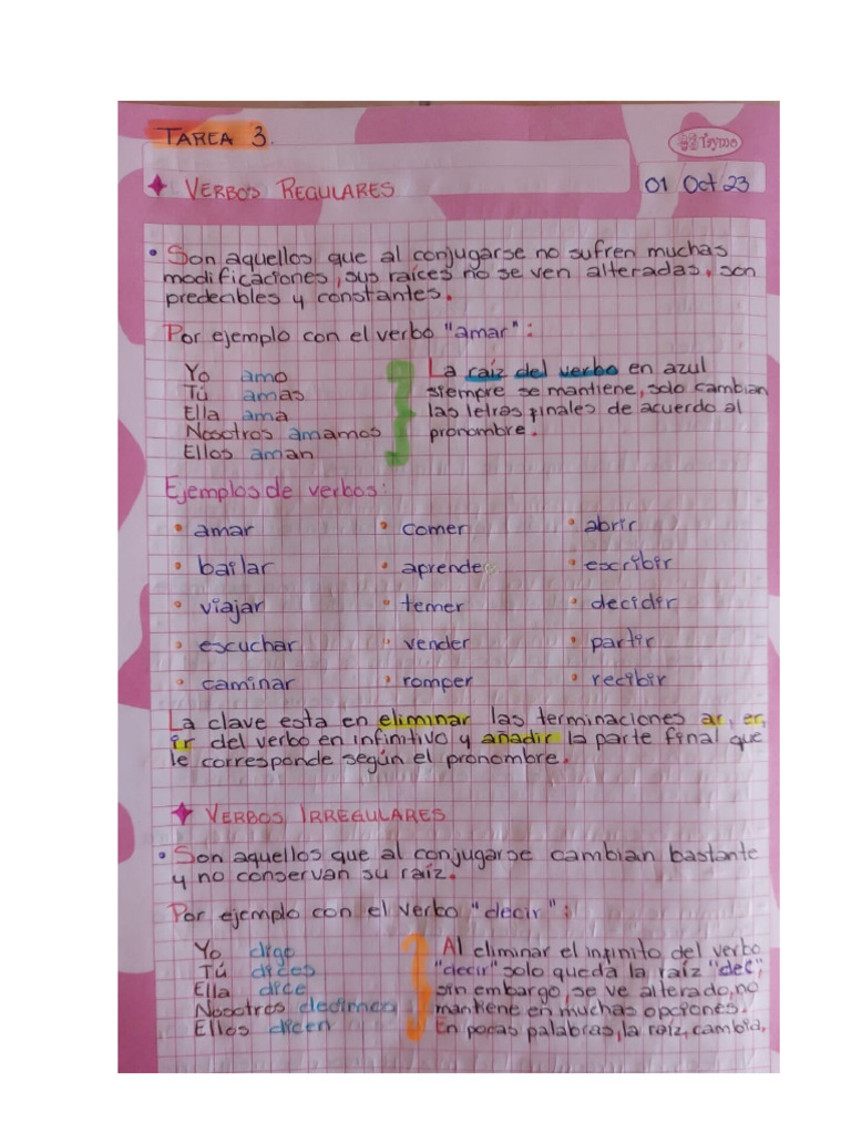 Verbos Regulares | PDF