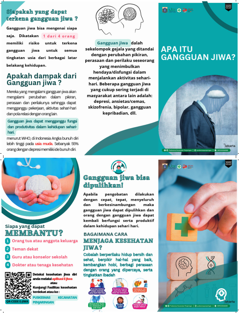 Leaflet Gangguan Jiwa | PDF