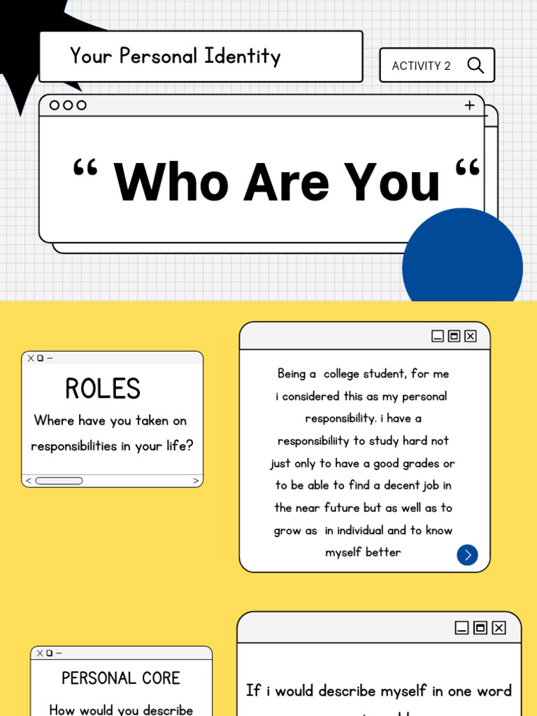Your Personal Identity: " Who Are You " | PDF