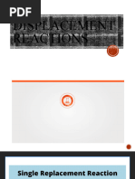 KS3 Chemistry Worksheet - Displacement Reactions | PDF