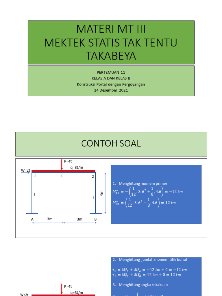 Materi MT Iii Mektek Statis Tak Tentu Takabeya | PDF
