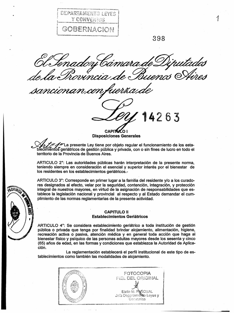 Ley 14263 | PDF