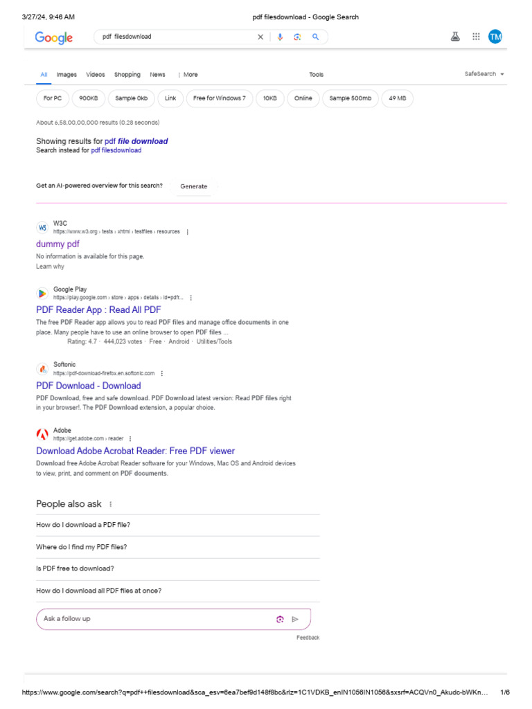 Google PDF File Download Guide | PDF | Computing | Software