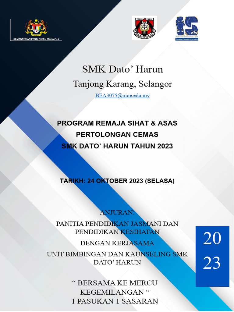 Program Remaja Sihat SMK 2023 | PDF