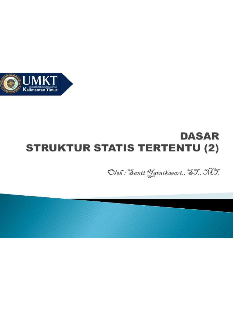 2-Dasar Struktur Statis Tertentu | PDF
