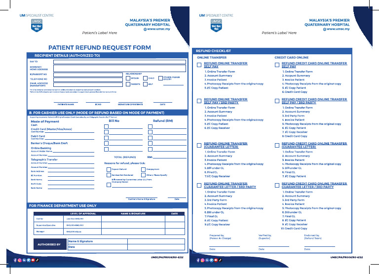 Patient Refund Request Form | PDF
