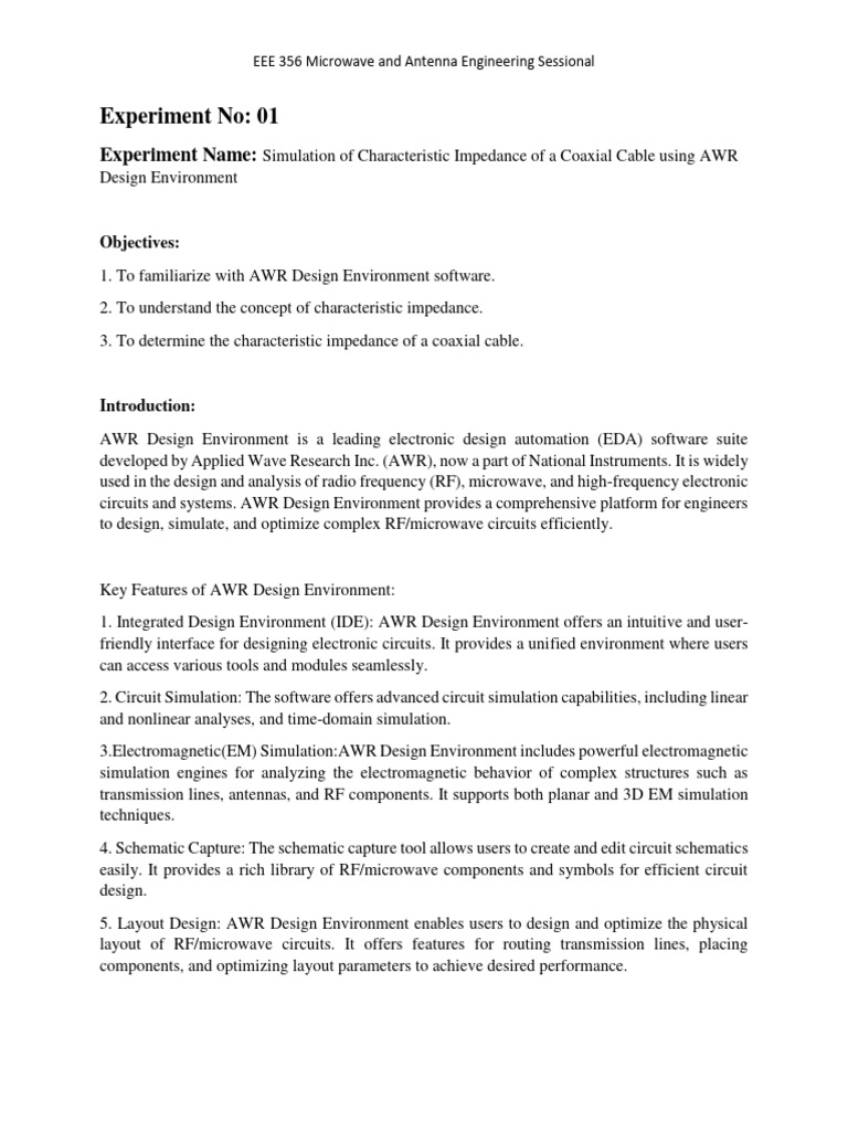 Experiment No1 | PDF
