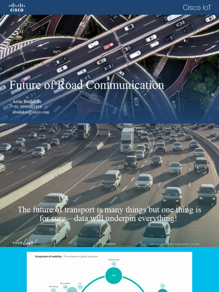 Future of Road Communication Insights | PDF | Traffic | Information And ...