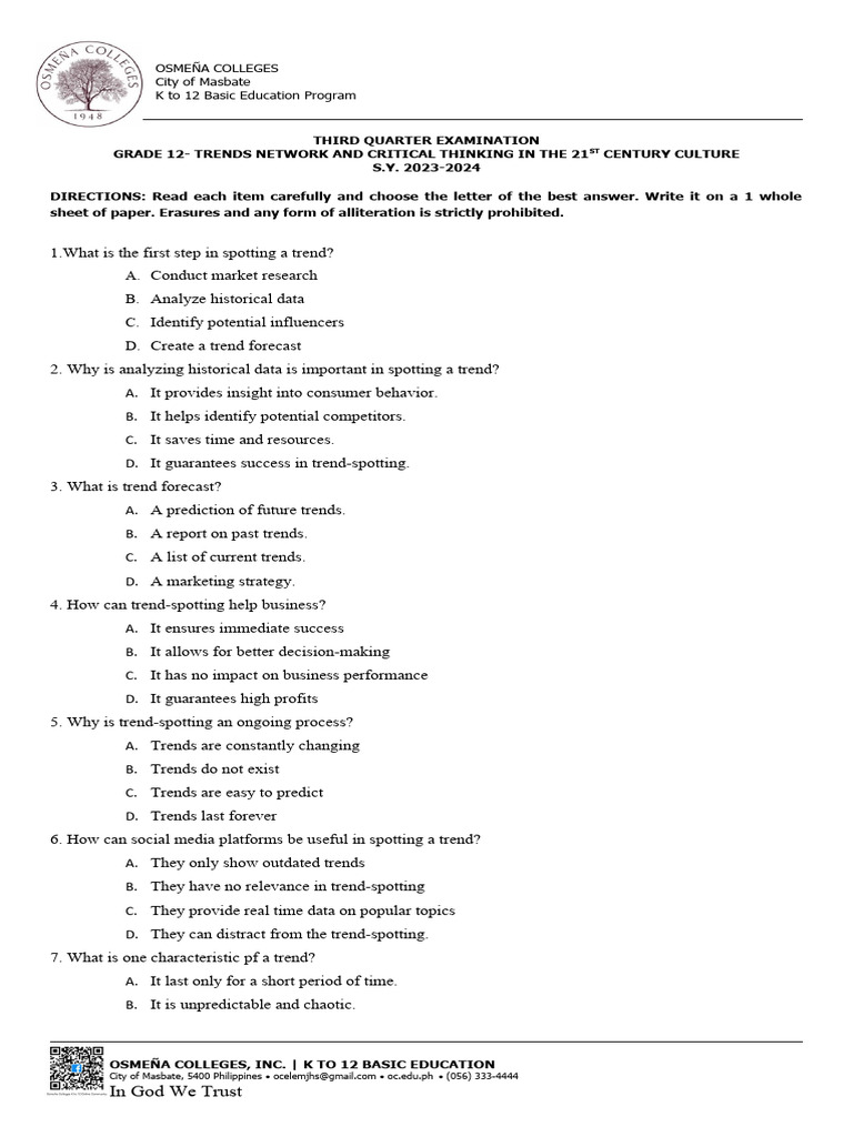 3RD Periodic Test 7matatag | PDF