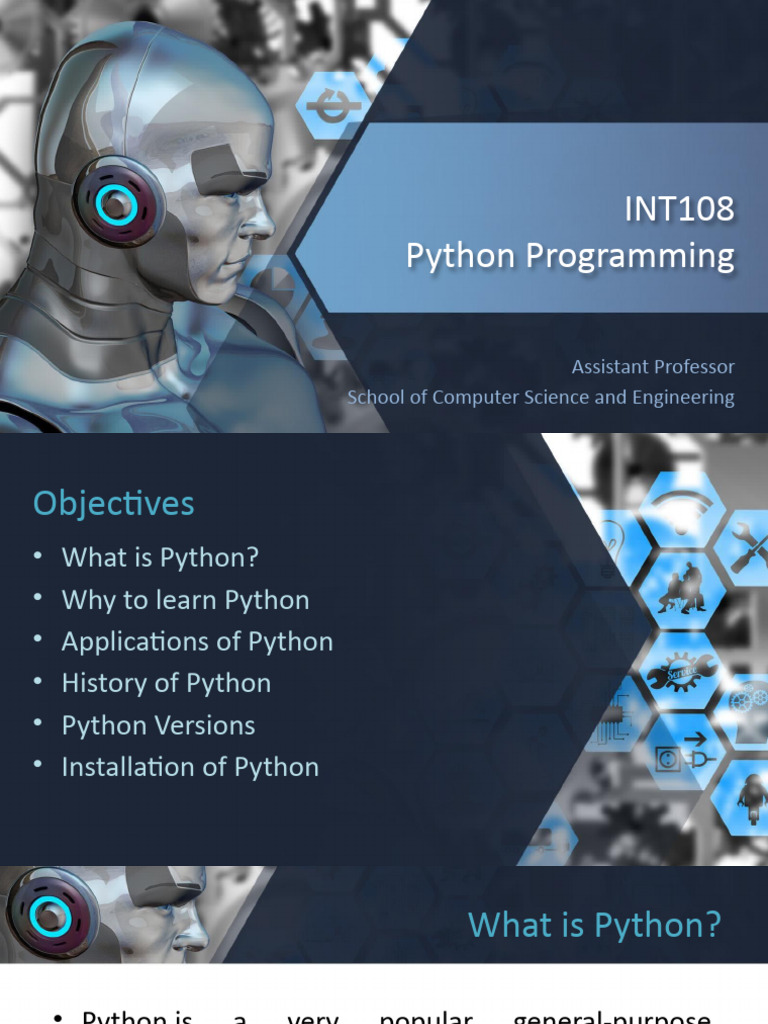 Lect - 1 1 | PDF | Python (Programming Language) | Programming