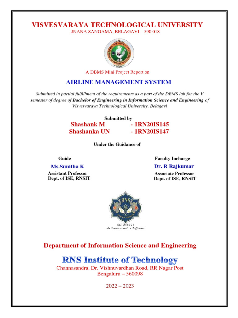Airline Management System | PDF | Html5 | Databases