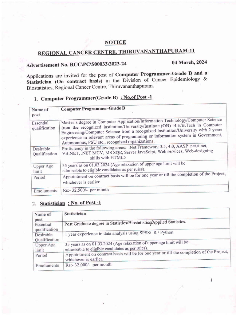 Notification Computerprogrammerandstatistician | PDF | Computing