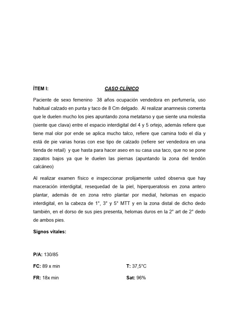 Caso Clinico 1 | PDF