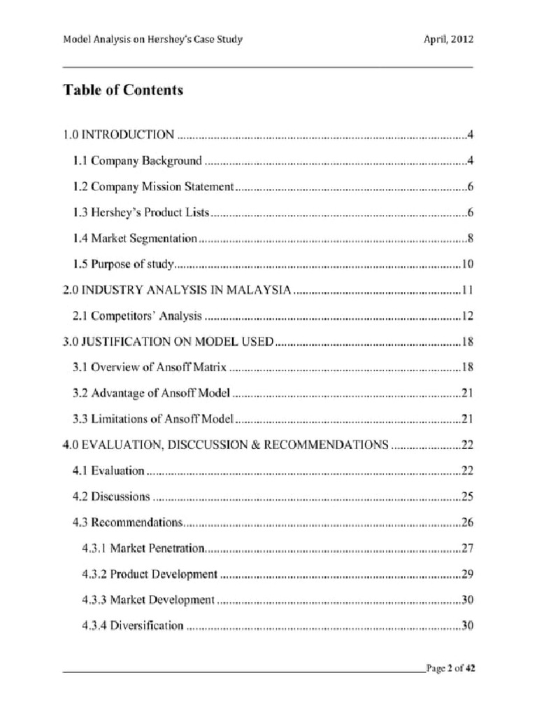 Harshey Case Study | PDF