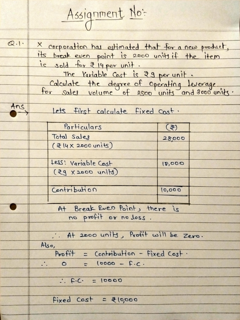 CF Assignment 2 | Download Free PDF | Leverage (Finance) | Business Economics