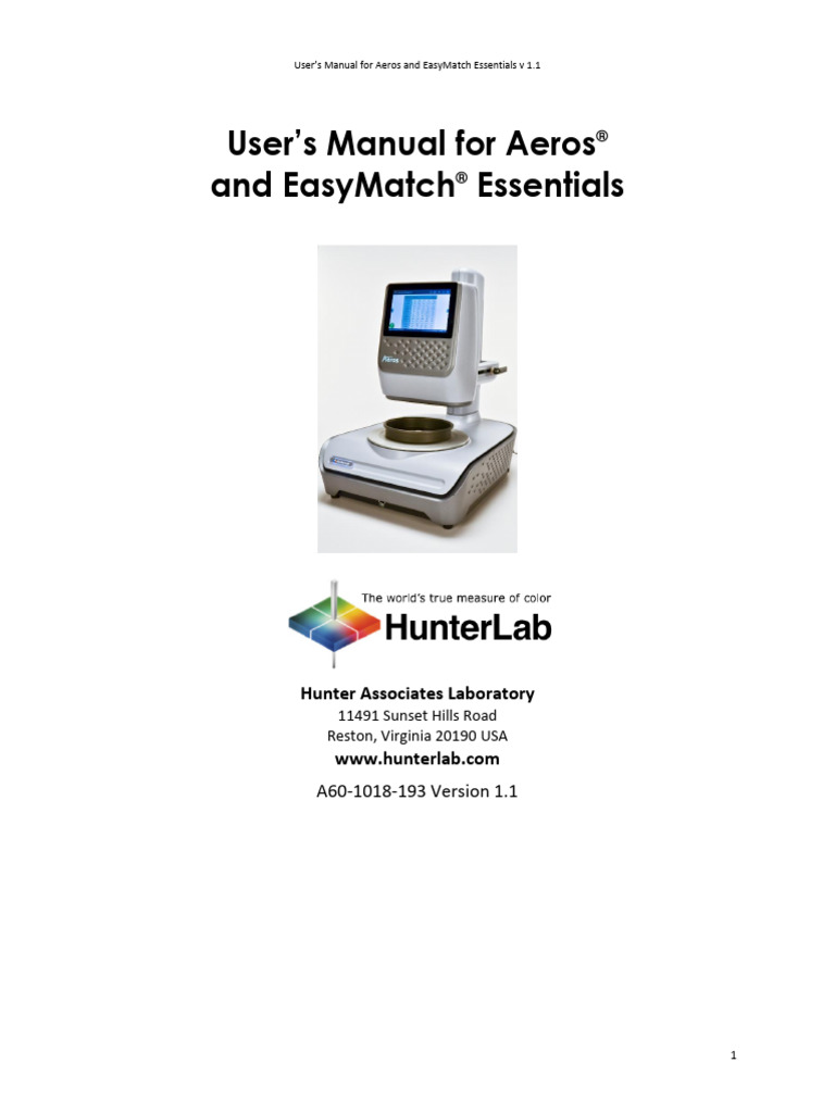 Manual Book Hunterlab | PDF | Computer File | Computer Keyboard