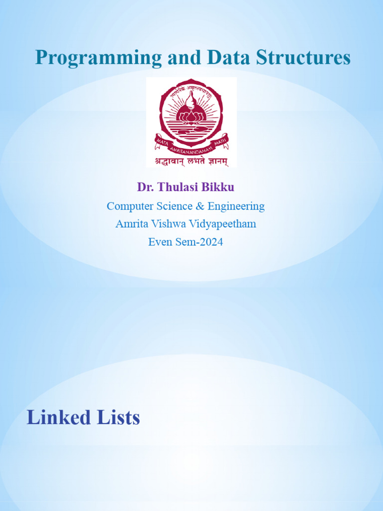 Linked Lists | PDF | Pointer (Computer Programming) | Computer Programming