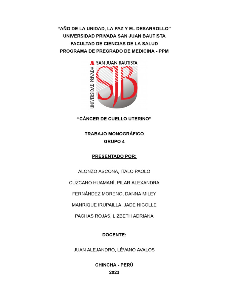 LRPD - Bases Ii | PDF | Cáncer de cuello uterino | Cáncer