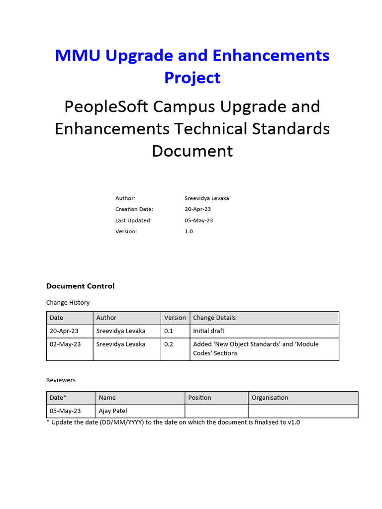 MMU - Technical Standards - 05052023 - V1.0 | PDF | Databases | Unit ...