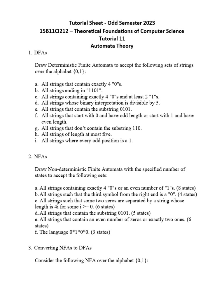 Tutorial 11 Pdf Regular Expression String Computer Science
