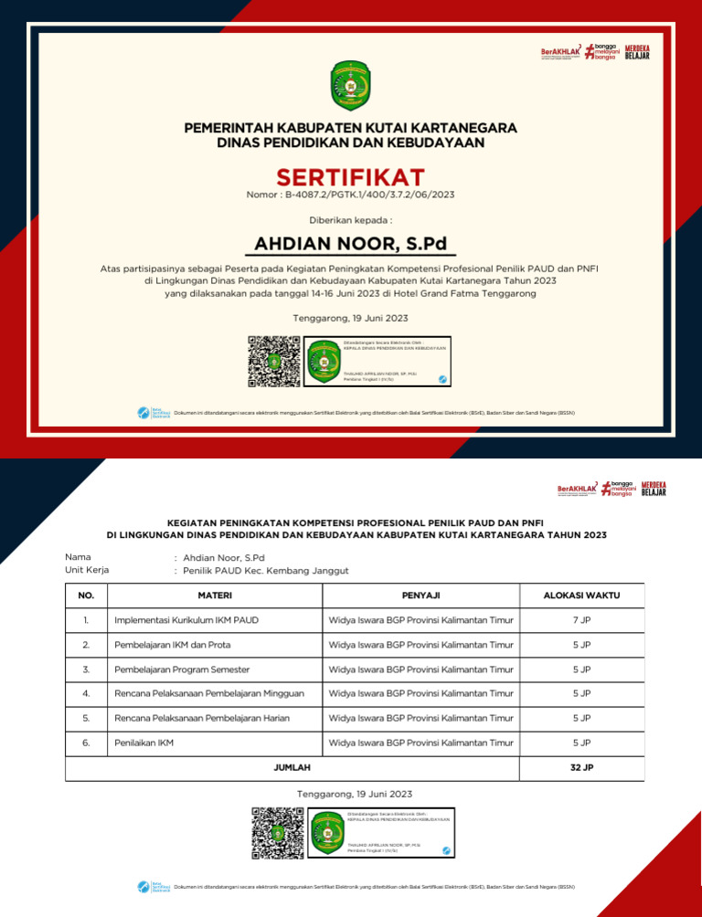 contoh sertifikat 1 | PDF