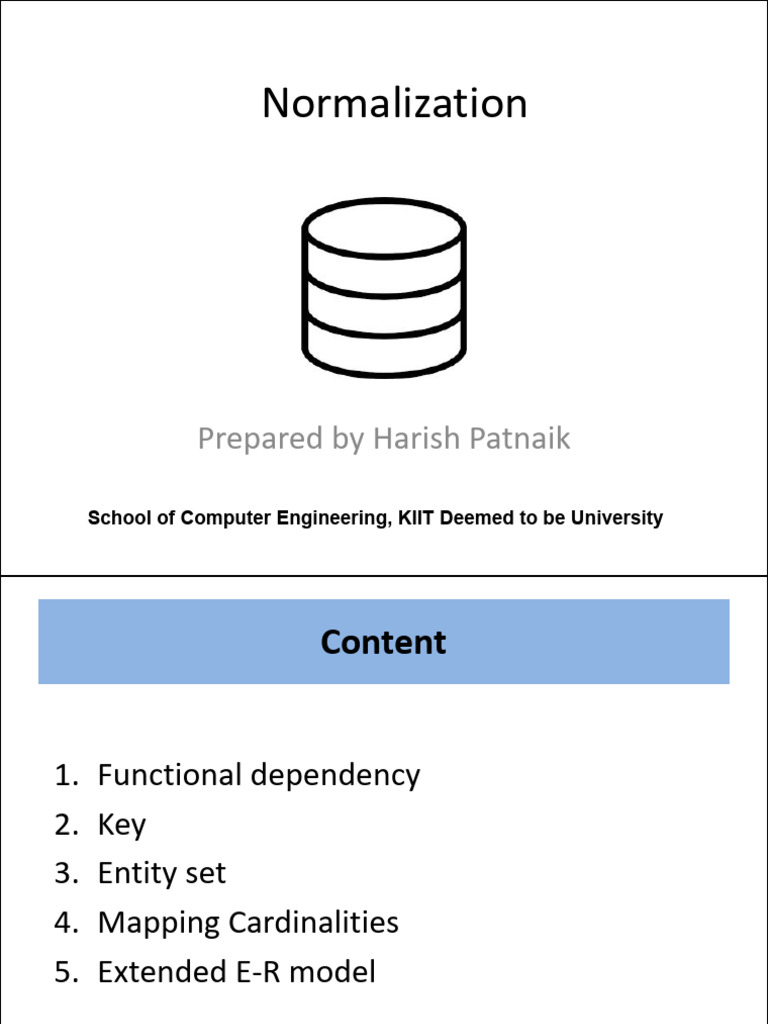 Normalization | PDF | Computer Data | Data Model