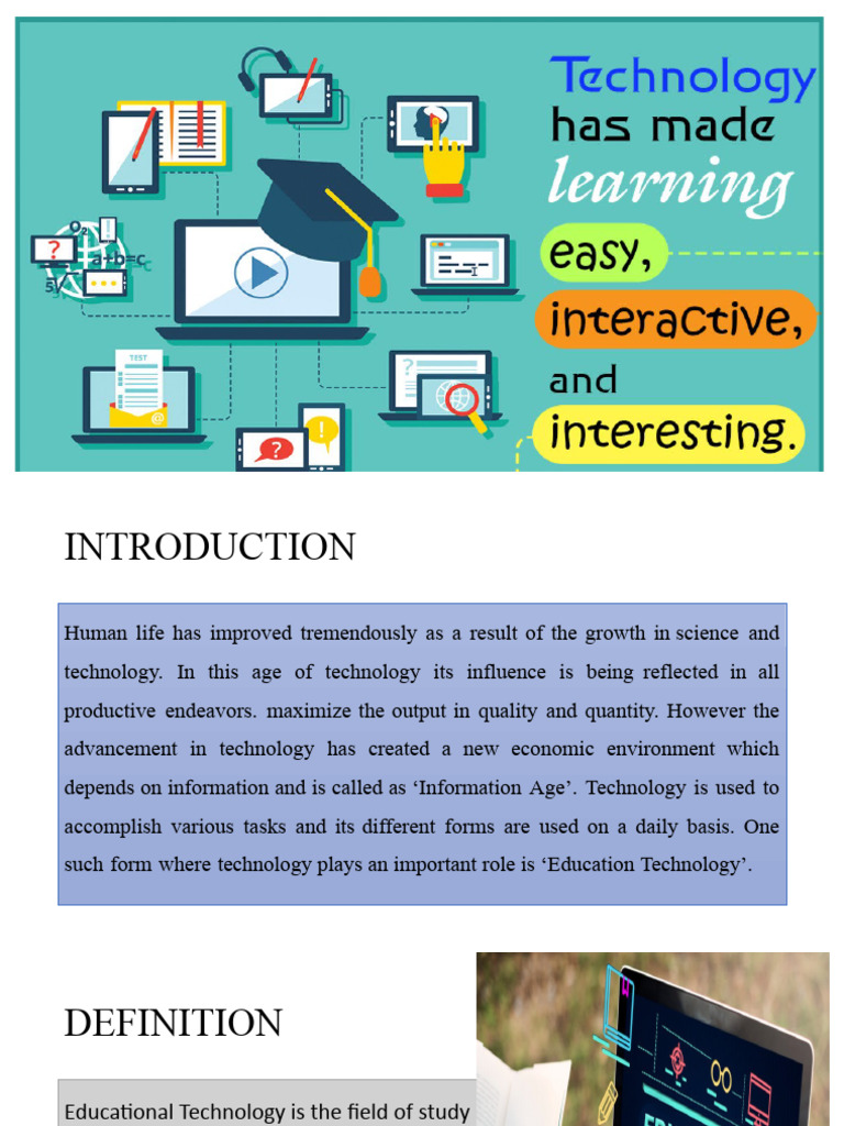 Education Technology | PDF | Educational Technology | Learning
