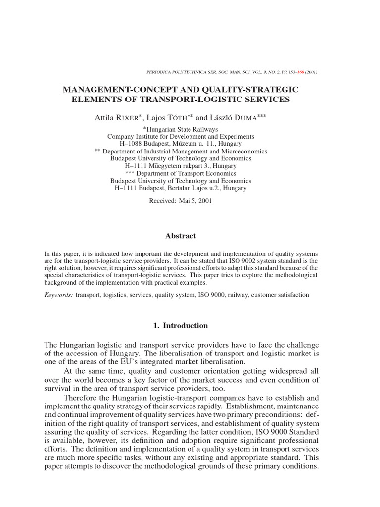 Logistik | PDF | Quality Management System | Iso 9000