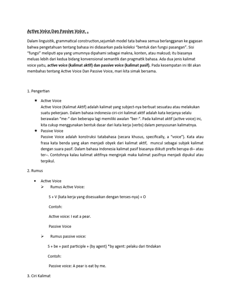 Passive and Active Forms | PDF