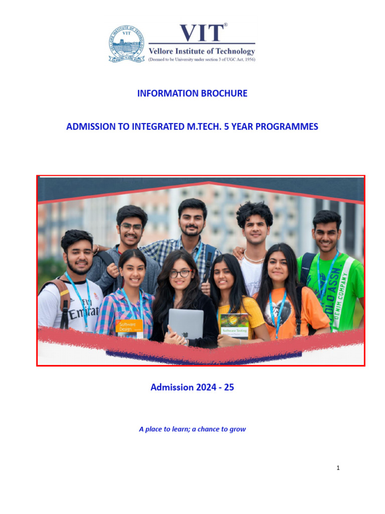 Information Brochure Int Mtech Programmes 2024 25 | PDF