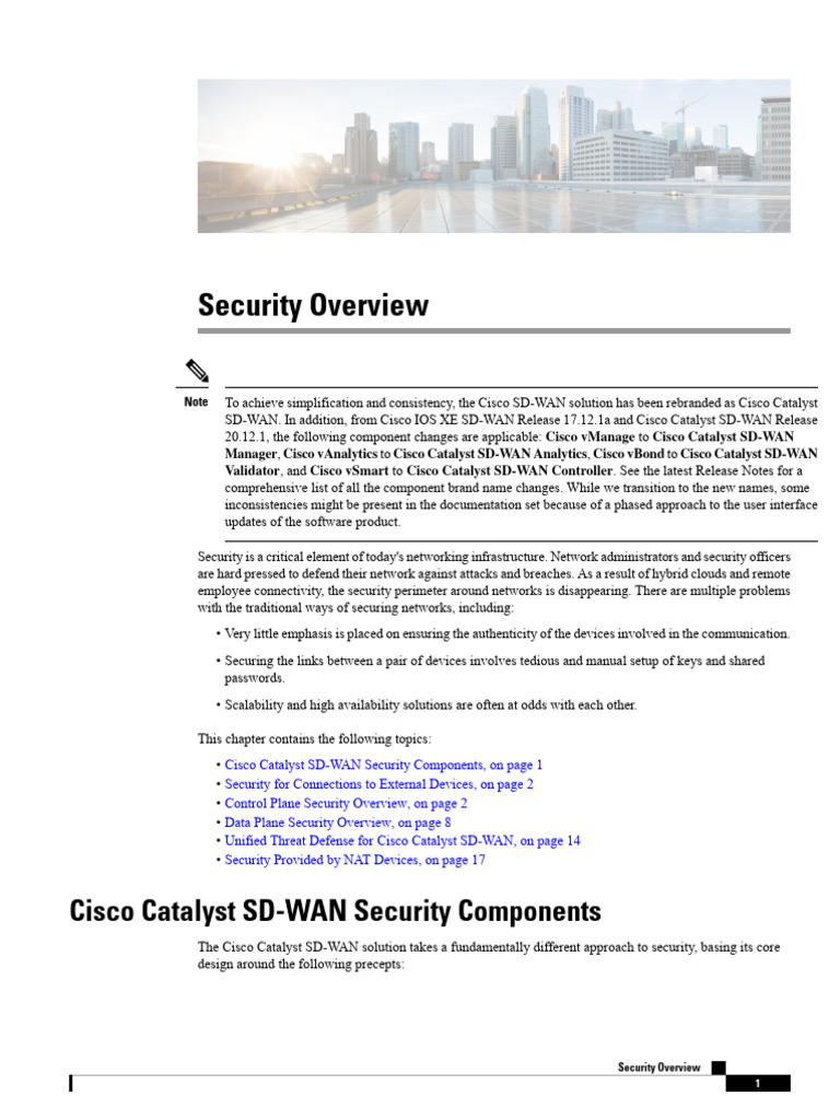Catalyst SD-WAN Security Components | PDF | Transport Layer Security | Computer Network