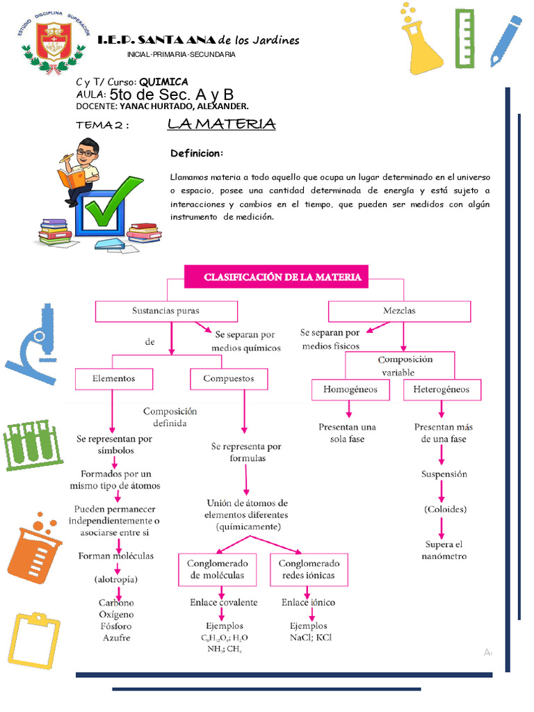 Materia: Definición y Conceptos Clave | PDF