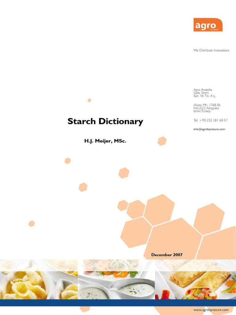 Starch Dictionary | PDF | Starch | Polymers
