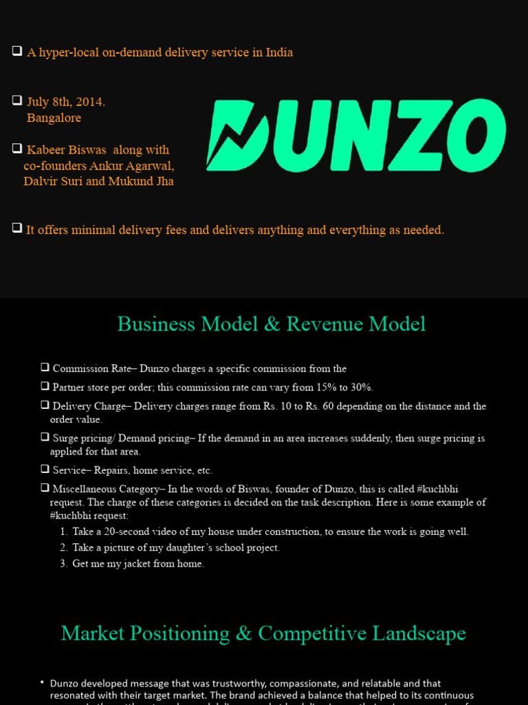 dunzo- analysis of business model (2) | PDF | Pricing | Business Model