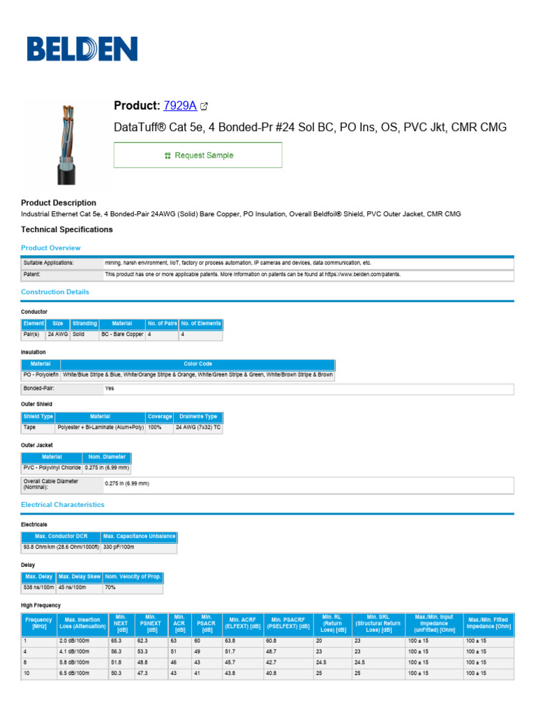 7929A Techdata | Download Free PDF | Electrical Engineering | Electricity